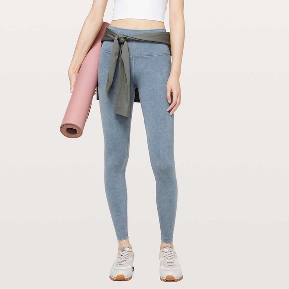 lululemon athletica | Pants & Jumpsuits | Rare Lululemon Blue Acid Wash ...